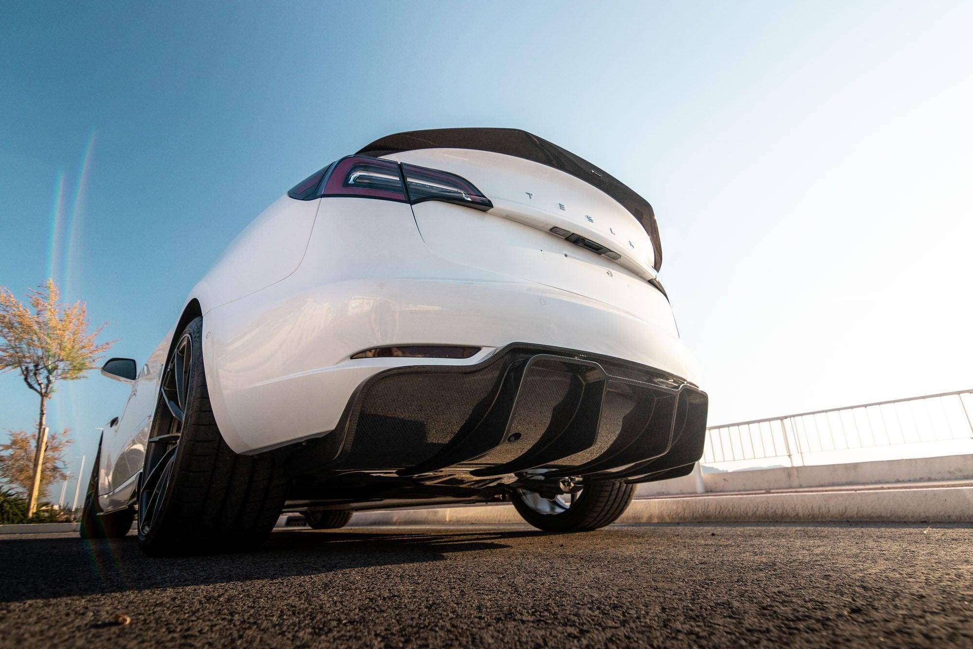 Vorsteiner Carbon Fibre VOLTA Track Edition Rear Diffuser For Tesla ...